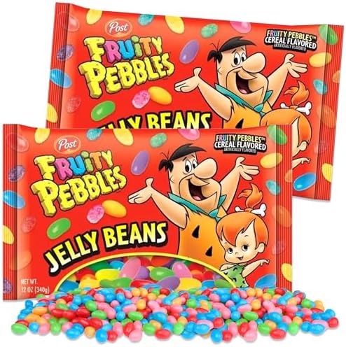 Amazon.com : Fruity Pebbles Jelly Beans Bulk 2 Pack of Easter Jelly ...
