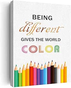 Amazon.com: Inspirational Diversity Wall Art Being Different Gives The ...