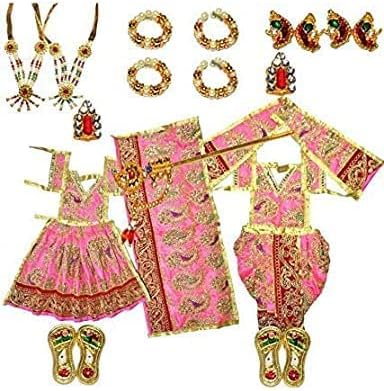 Amazon.com: Ladoo Gopal Complete Sringar Set for Shri Radha Krishna ...