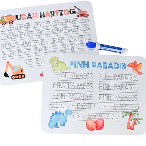 Amazon.com: Personalized Name Tracing Board, Preschool Handwriting ...