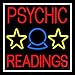 Amazon.com : Blue Psychic Readings Neon Sign 24" Tall x 24" Wide x 3 ...