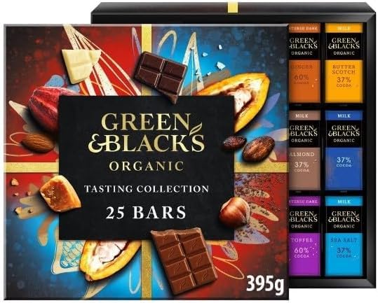 Green & Black's Organic Tasting Collection Chocolate Gift 395g : Amazon ...
