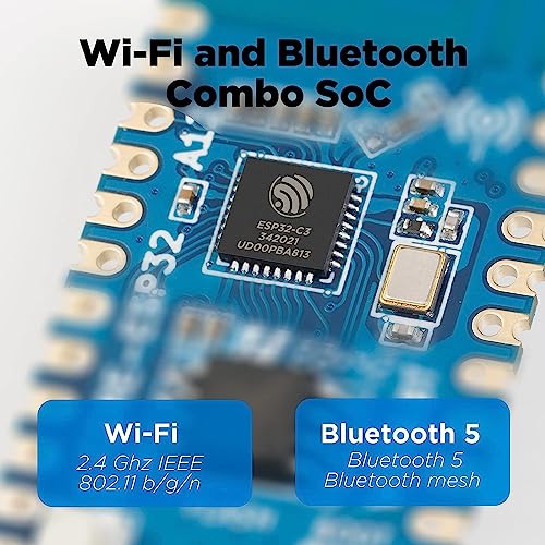 USB C ESP32 Development Board with WiFi, Bluetooth, BLE Support, ESP32-C3 Microcontrollers with ...