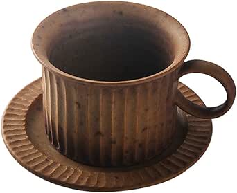 Amazon.co.jp: FIDEMM Simple Japanese Coffee Cup and Saucer Set Cups ...