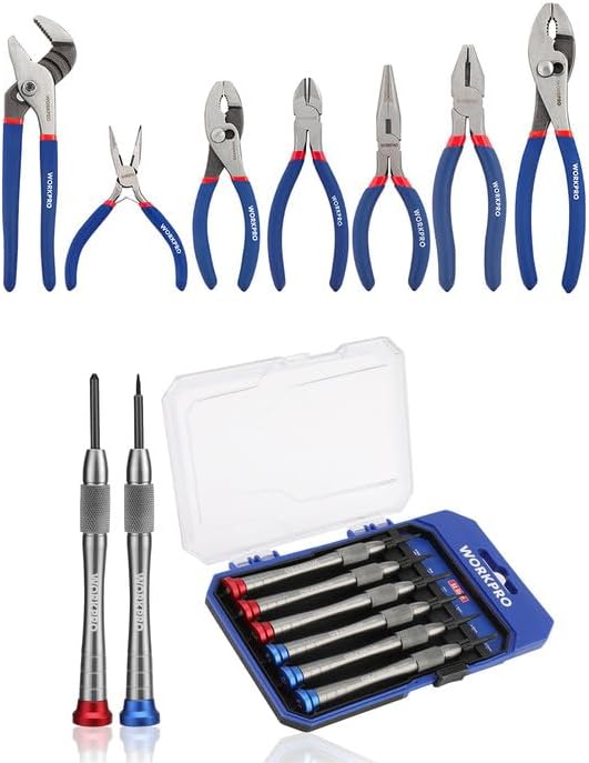 WORKPRO 7-piece Pliers Set & WORKPRO 6-Piece Magnetic Screwdriver Set ...
