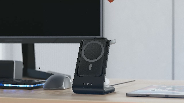 Watch 3 in 1 Wireless Charging Station on Amazon Live