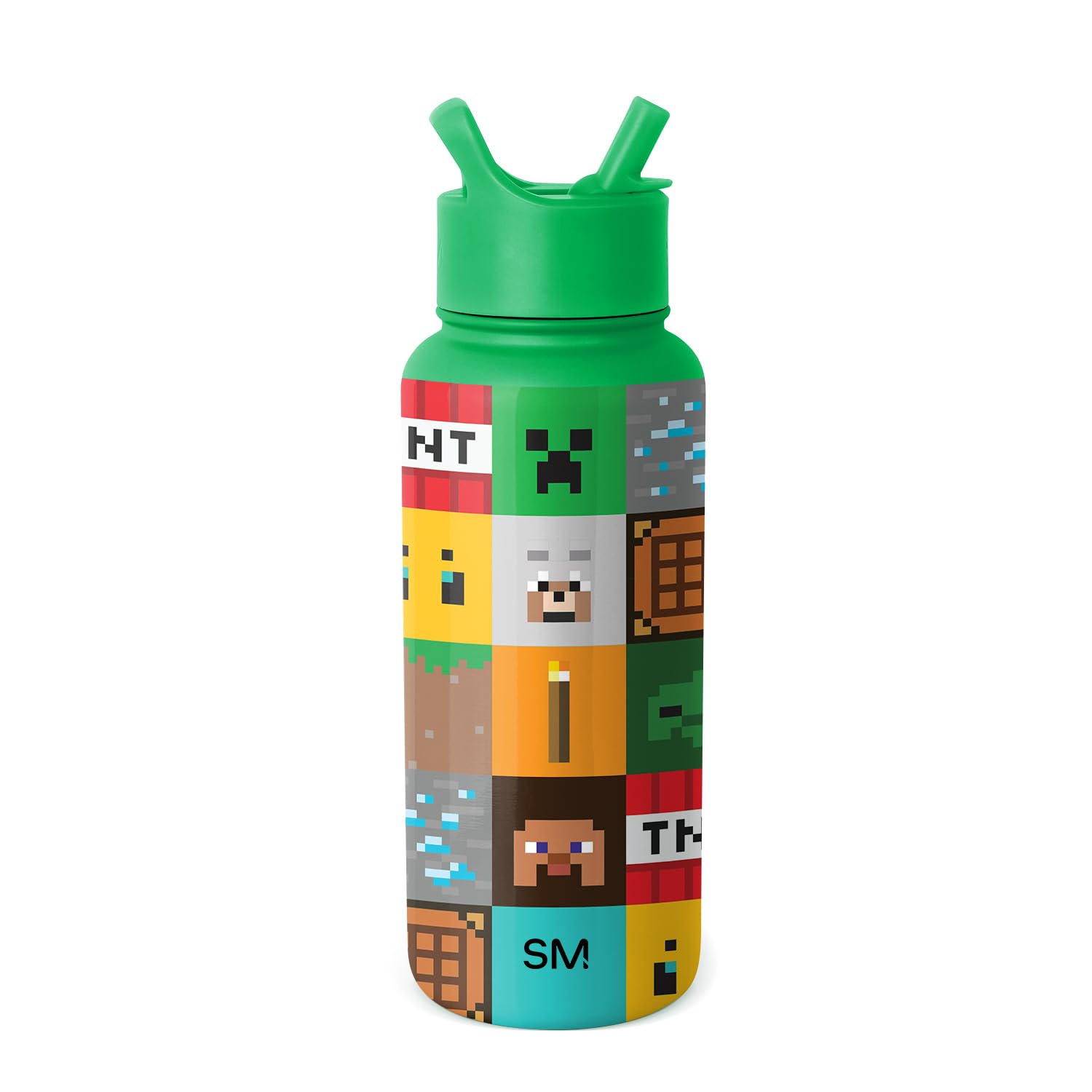 Amazon.com: Simple Modern Minecraft Water Bottle with Straw Lid Vacuum ...