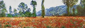 1art1 Claude Monet Poster Mohnblumenfeld In Giverny, 1890 Bilder Leinwand-Bild Auf Keilrahmen ...