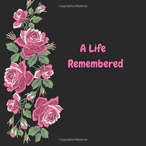 A Life Remembered: Pink Floral Design Large Square Celebration of Life ...