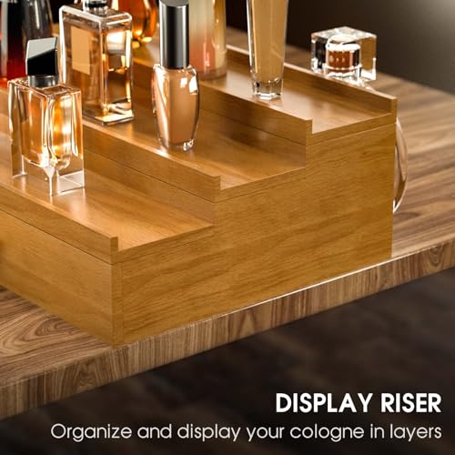 Snapklik.com : Sephyroth Wooden Cologne Organizer For Men 3 Tier Of ...