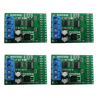 eletechsup 8ch Input/Output UART RS485 Modbus RTU Controller PLC Expansion Board for Arduiuo ...
