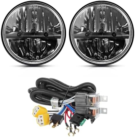 Amazon.com: UNI-SHINE 2 pcs 7 inch LED Headlight Round DOT Approved 7 ...