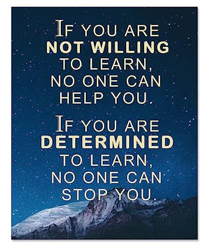 Amazon.com: Motivational Wall Decor - Classroom Wall Art - Motivational ...
