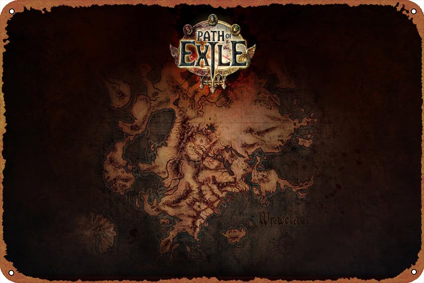 Amazon.com: Game Map Video Game Mmorpg Path Of Exile Movie Anime Poster ...