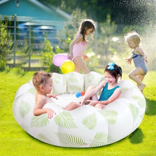 Amazon.com: RoamReady Inflatable Baby Kiddie Pool, Portable Swimming ...