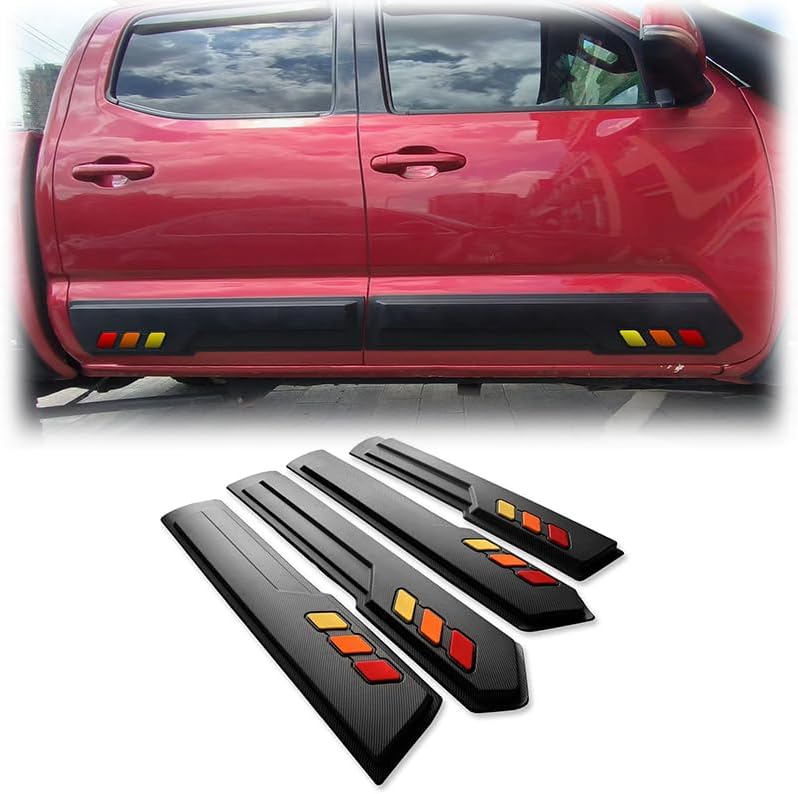 Rocker Panel Protector Overlay Fit Tacoma 16-23 Carbon Fiber Pattern ...