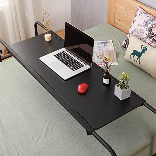 FOUBAM Overbed Table Adjustable with Wheels, Hospital Bed Table Heavy ...