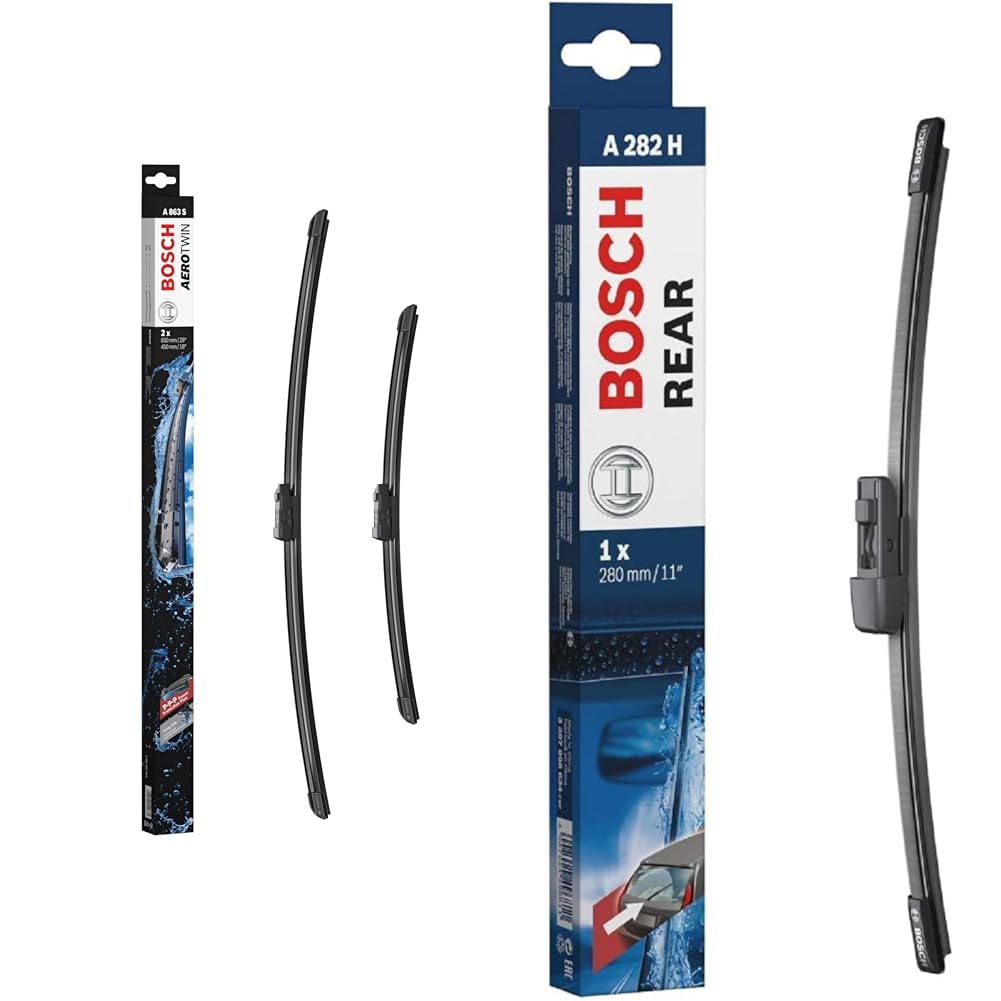 Wischblatt Satz Aerotwin A863S + Bosch A282H Rear Heckscheiben-Wischer ...
