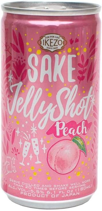 Ozeki Ikezo Sparkling Peach Jelly Sake, 180 ml : Amazon.sg: Grocery