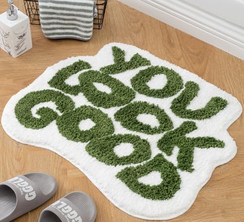 RORA Funny Cute Chill Pill Bath Mat Small Pink Bathroom Rugs Preppy ...