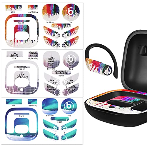 Geekria Earbuds Sticker Compatible with Beats Powerbeats Pro True ...