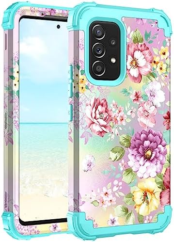 Amazon.com: Hocase for Galaxy A53 5G Case, Heavy Duty Shockproof Protection Soft Silicone Rubber ...