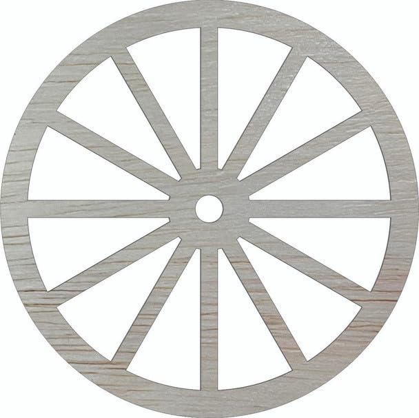 Amazon.com: Unfinished Wood Wagon Wheel 18" Shape, Paintable Western Craft