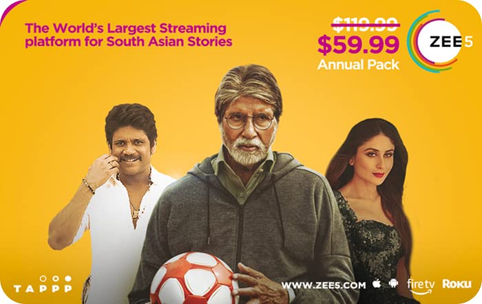 Amazon.com: ZEE5 Annual Subscription $59.99 eGift Card: Gift Cards