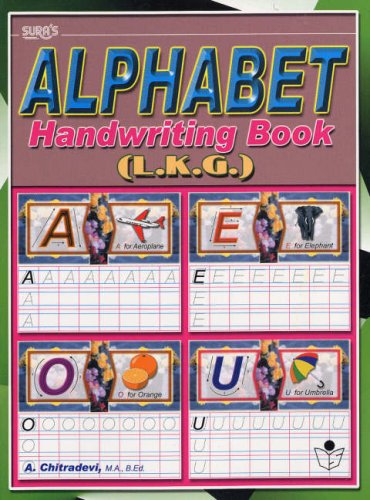 Alphabet Handwriting Book L.K.G.: A. Chitradevi: 9788174781543: Amazon ...