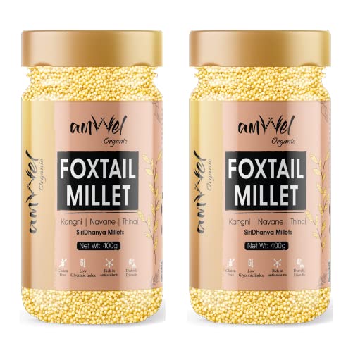 Amwel Organic Foxtail Millet | 400g x 2 pc | Siri Dhanya Millets ...