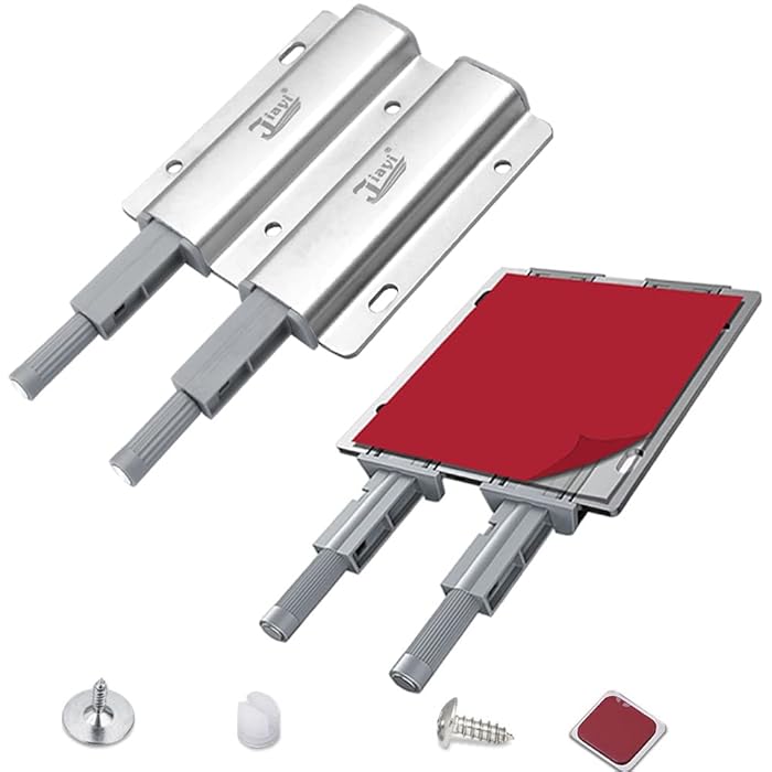 Buy Magnetic Push Latch Heavy Duty Jiayi 2 Pack Double Push to Open ...