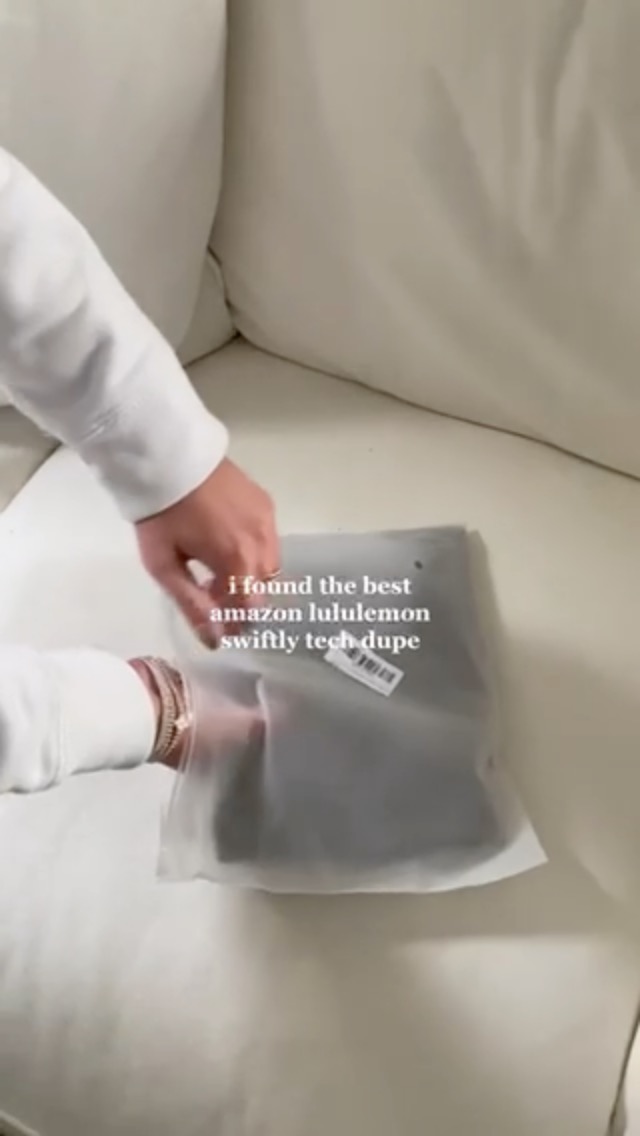 Watch Lululemon Swiftly Tech Long Sleeve Dupe on Amazon Live