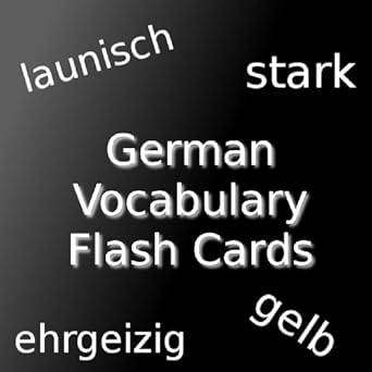 German Vocabulary Flashcards: Essential Adjectives eBook : Lehman, Joel ...