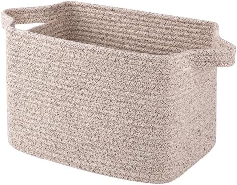 Amazon.com: OIAHOMY 75L Large Blanket Basket, Woven Blanket Storage Basket with Handle, Cotton ...