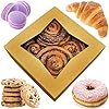 Amazon.com: BAKELUV 8x8x2.5 Bakery Boxes with Window | Brown, 25 PCS ...