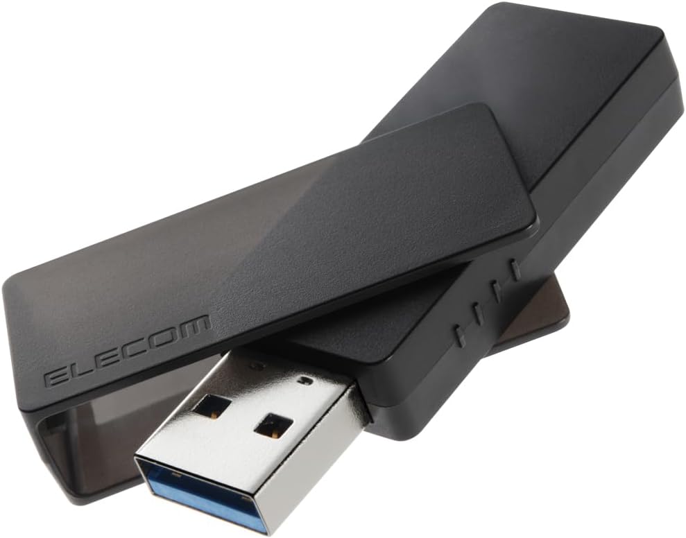 Amazon | エレコム USBメモリ 128GB USB3.2(Gen1) 回転式 ブラック MF-RMU3B128GBK | エレコム(ELECOM) | USBメモリ・フラッシュドライブ 通販