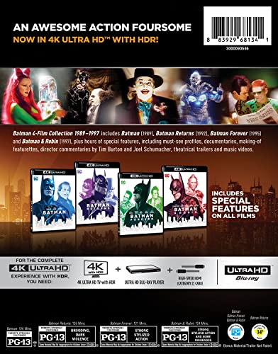 Batman 4K Film Collection [4K UHD] - Action Figure Central
