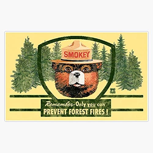 Amazon.com - Smokey The Bear - Firefighting Wildlife Decal Sticker for ...