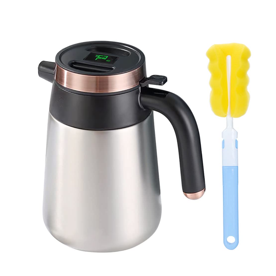 Amazon.com: 54 Oz Thermal Coffee Carafe with Temperature Display ...