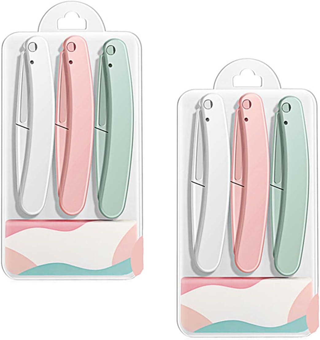 6PCS Fold Eyebrow Razors Microblading Blades Face Shavers for Women ...