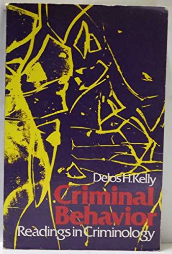 Criminal behavior: Readings in criminology | Amazon.com.br