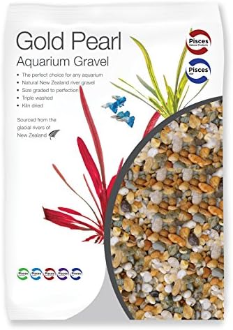 Amazon.com : Pisces 22 lb Gold Pearl Aquarium Gravel Substrate for Aquariums, terrariums and ...