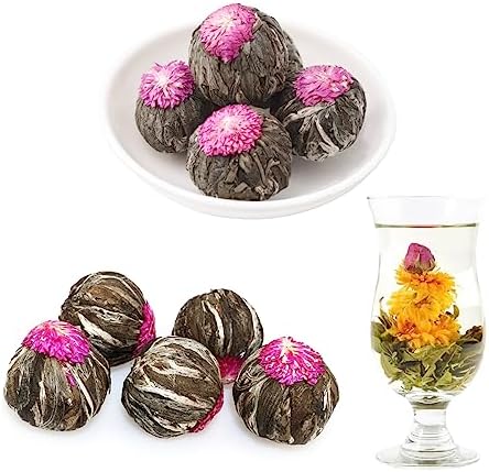 Amazon.com : 10 Balls Blooming Tea - Individually Sealed Flowering Tea ...
