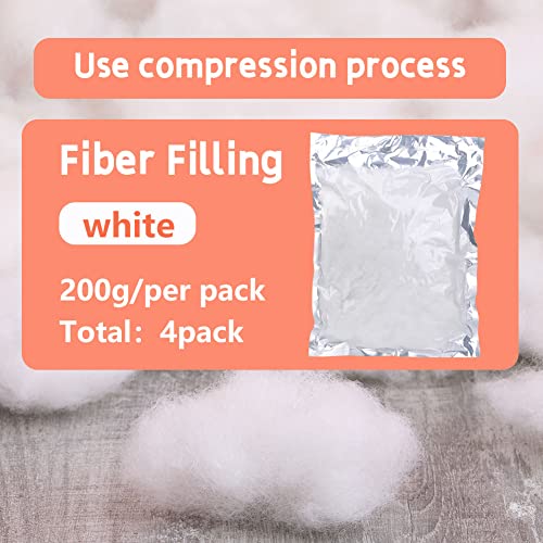 Snapklik.com : 800g/282oz Premium Fiber Fill Stuffing, Stuffed Animal ...