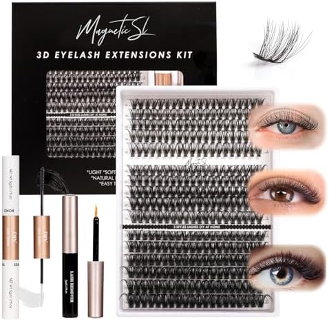 Amazon.com: DIY Lash Extensions Kit 320pcs Individual Lashes Clusters ...