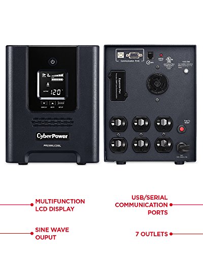 CyberPower Smart App Sinewave UPS System, 2070VA/1980W, 8 Outlets, AVR ...