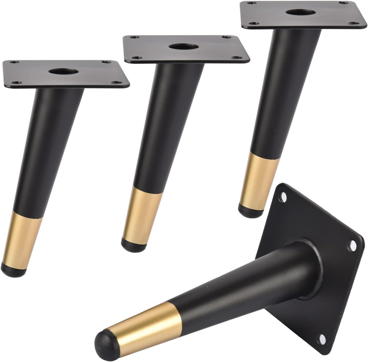 Amazon.com: 10 Inch Metal Furniture Legs,Tchosuz Heavy Duty Tapered Table Sofa Legs Couch Feet ...