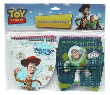 Toy Story Note Pads- Featuring Buzz Lightyear and Woody 1 Pack of 2 ...
