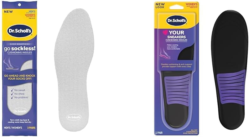 Amazon.com: Dr. Scholl's Go Sockless Cushioning Insoles, 3 Pairs & Love ...