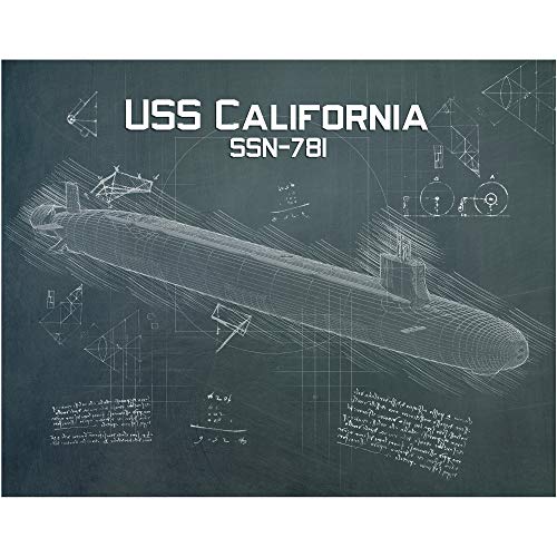 Amazon.com: USS California Nuclear Fast-Attack Submarine Wall Art ...